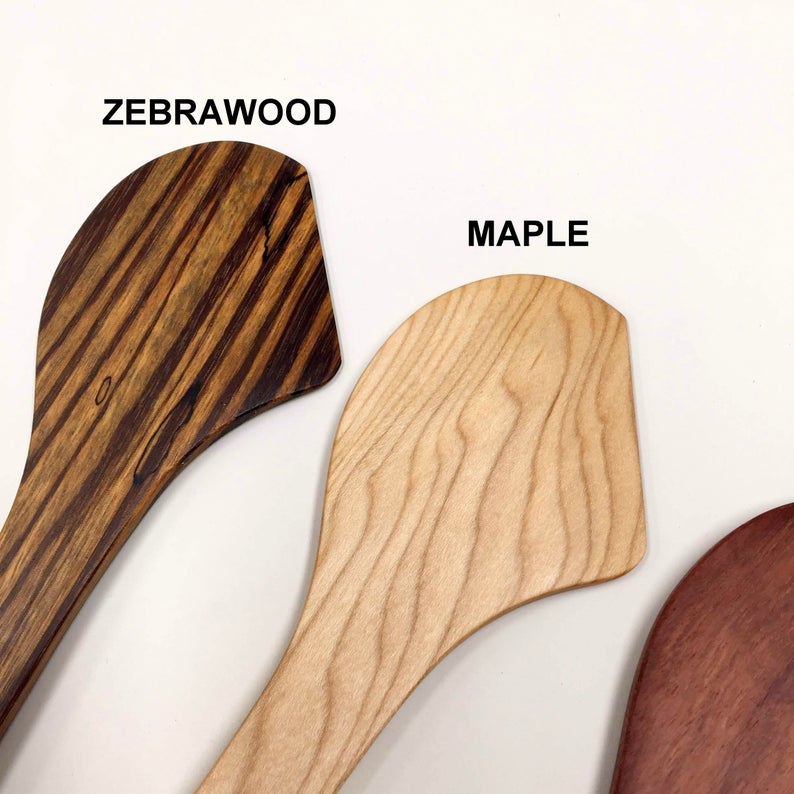 Wood kitchen utensil, saute tool, wooden spatula, stirring spatula, ro ...